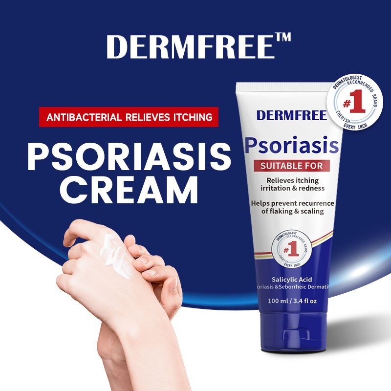 DERMFREE Psoriasis Cream Dermatitis Eczema Urea Relieves Itching ...
