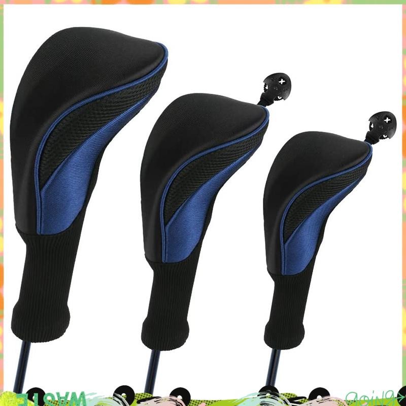 ffefhrudh 3Pcs Golf Club Covers for Fairway Woods Driver Hybrids, Long ...