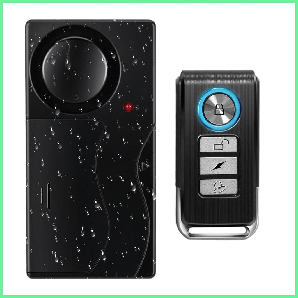 Car Vibration Alarm Wireless Remote Vibration System Auto Warning ...