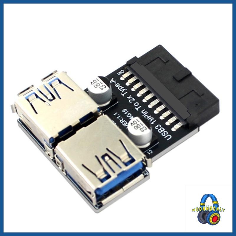 Moon USB Adapter Header 19 20Pin to USB Connectors 2 Port USB3 0 ...