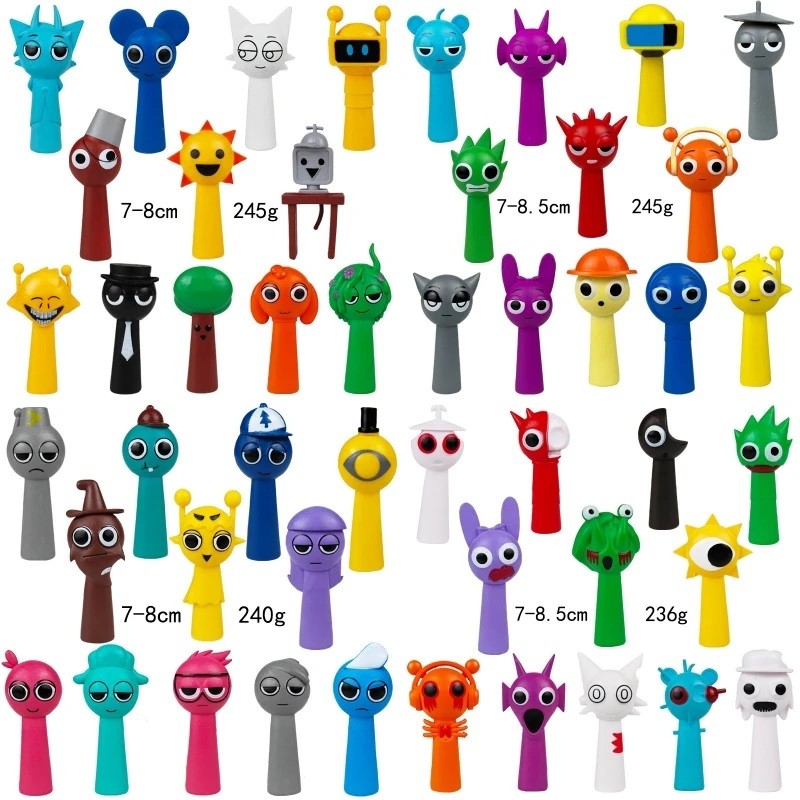 Game Sprunki 12pcs Pvc Figure Toys Sprunki Incredibox Action Figures