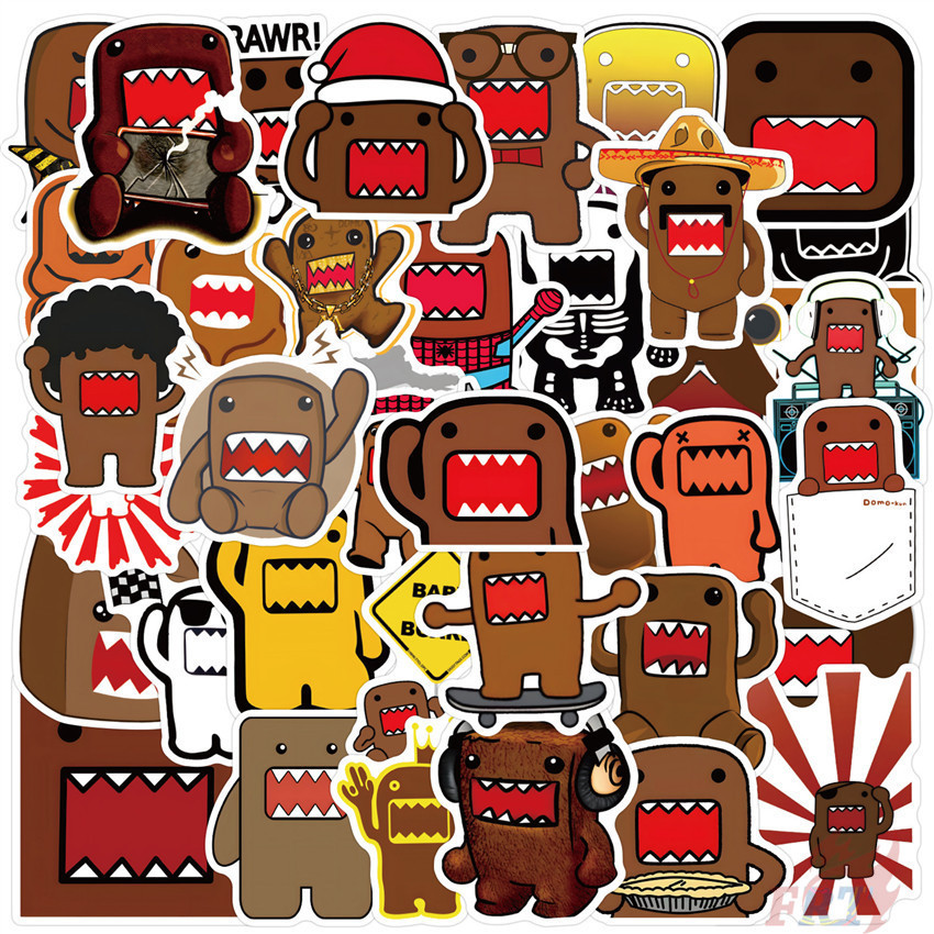 Domo-kun Series 01 Stickers 50Pcs/Set DIY Fashion Waterproof Doodle ...