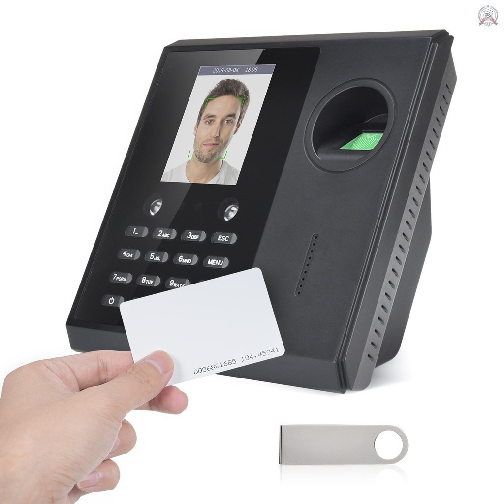 Biometric Time Clock Attendance Machine for Employees Support 3000pcs ...