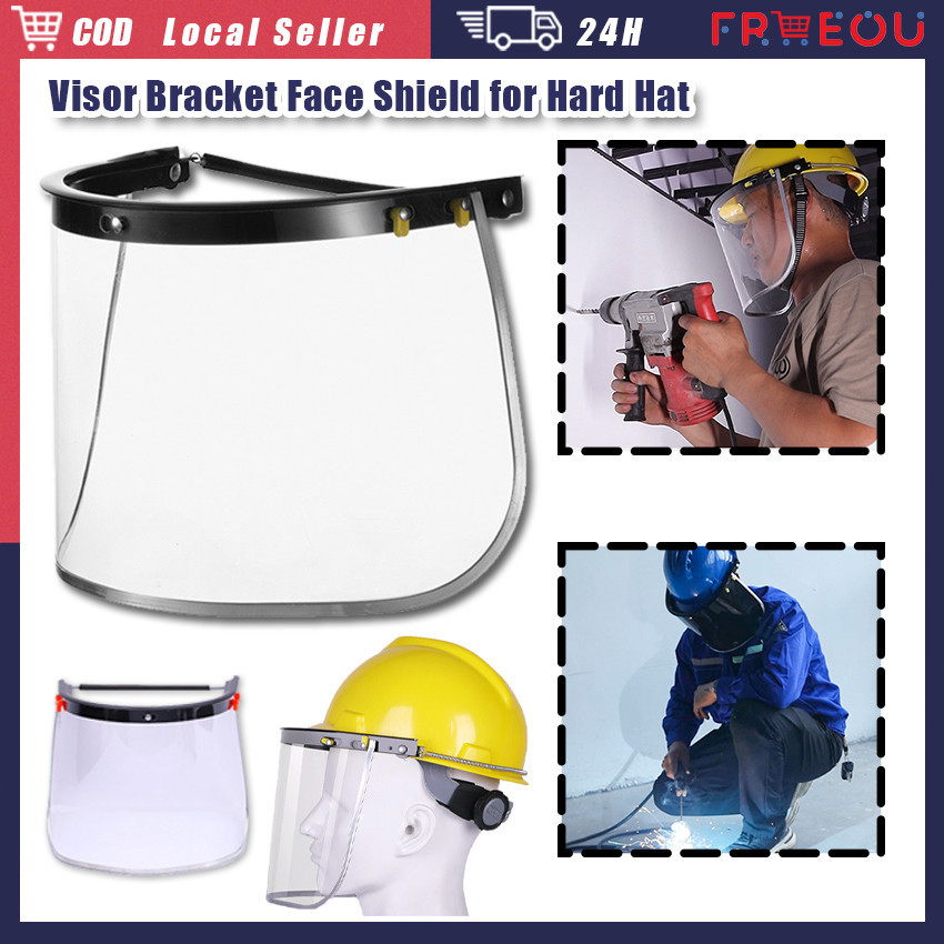 Transparent Face Shield Protection Mask Full Face Aluminum Bracket PC ...