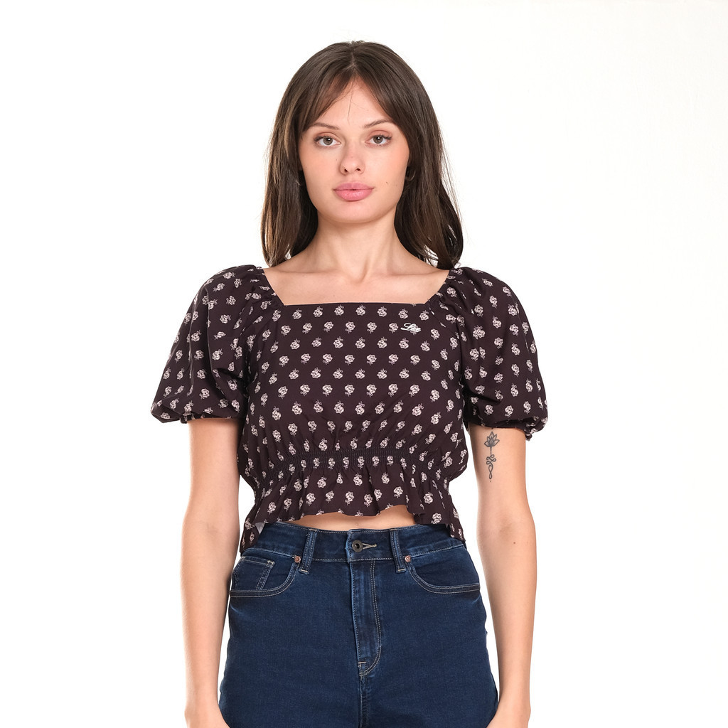 Lee Square Neck Modified Cropped Top for Women | Shopee Philippines