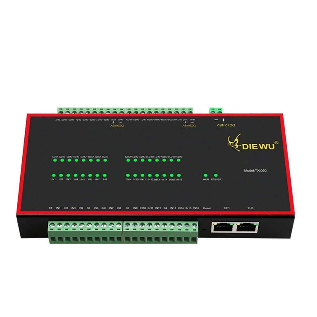 DIEWU EtherCAT-Compatible Slave IO Module Device 16 Input 16 Output NPN ...