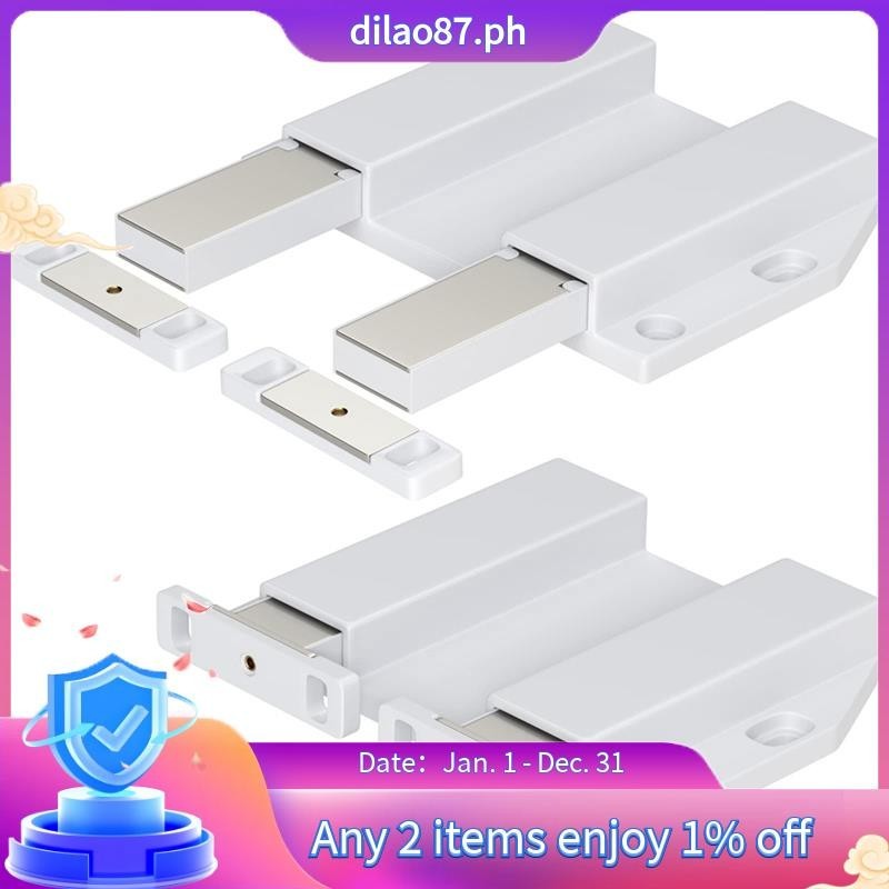 Double Push to Open Cabinet Door Catches Heavy Duty 2 Pack Magnet Push ...