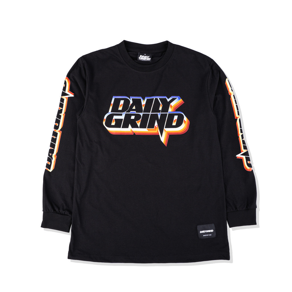 DAILY GRIND CHROME LONGSLEEVES BLACK | Shopee Philippines