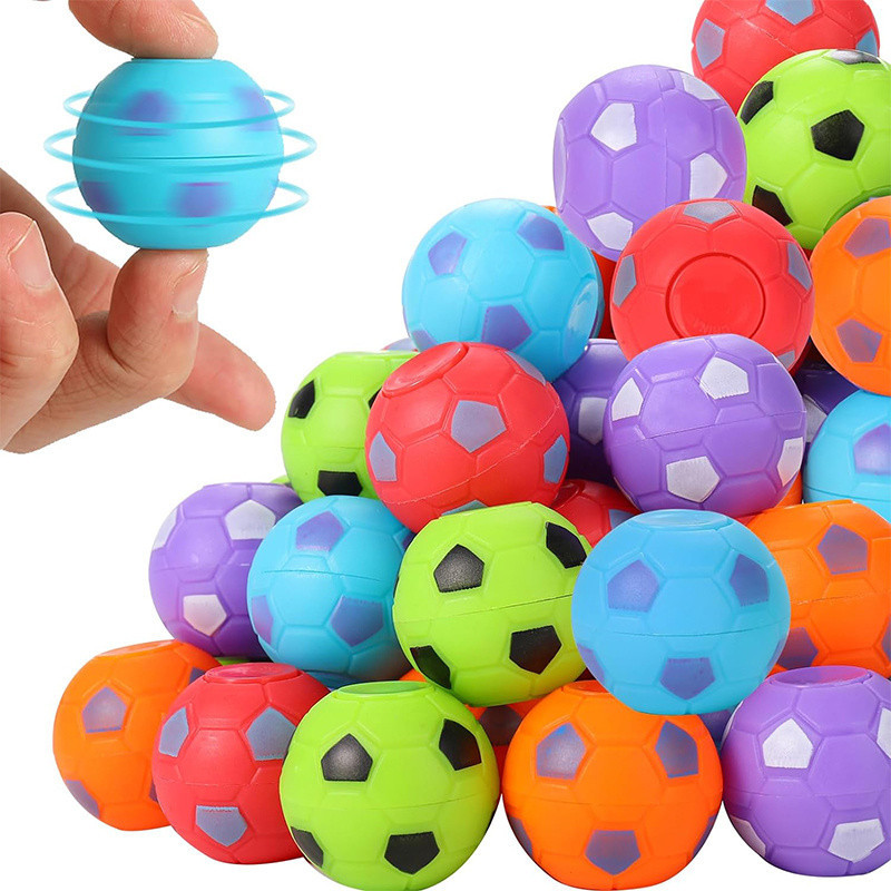 Mini Soccer Ball Fidget Spinners - Bulk Stress Relief Toys for Party ...