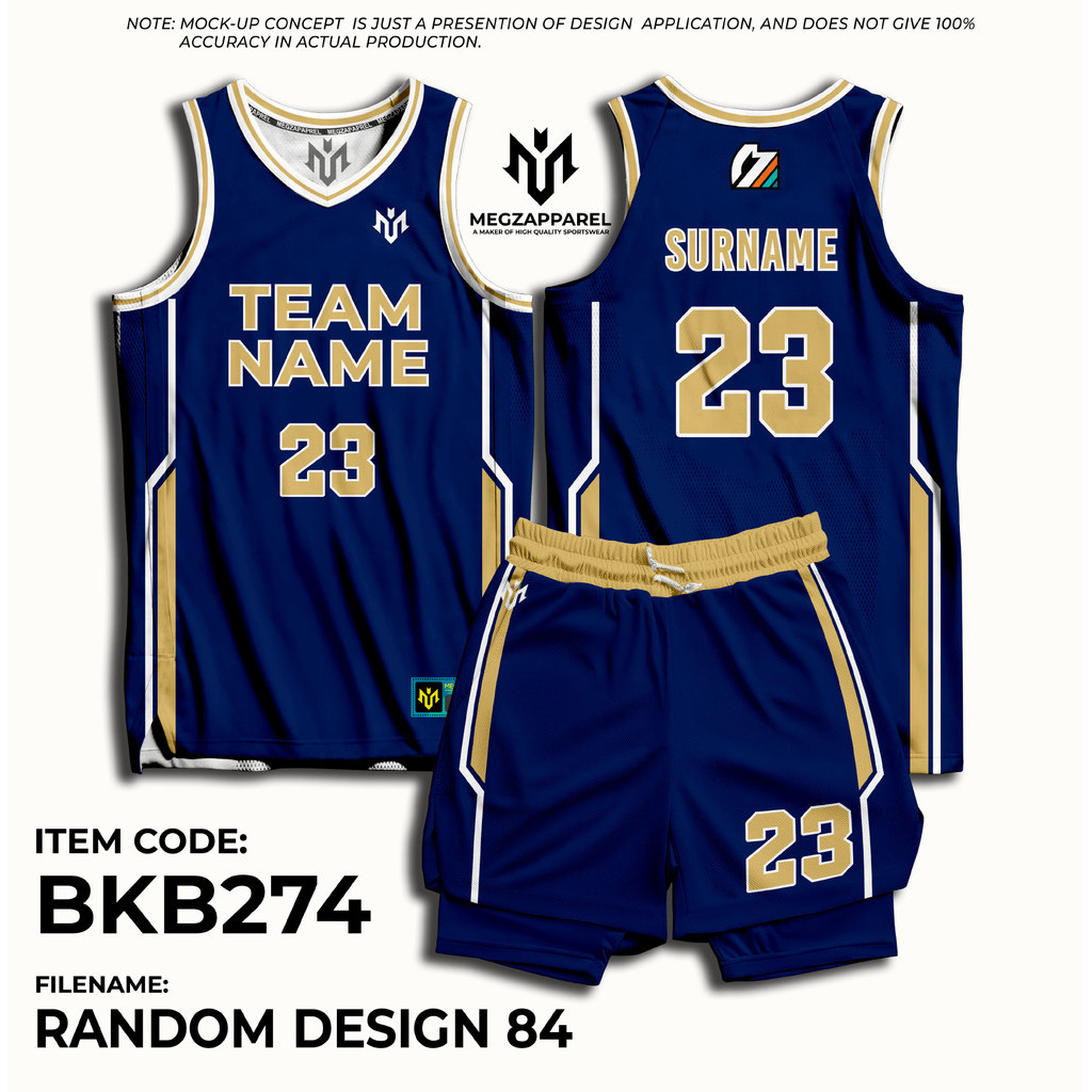MEGZ BKB274 Customize Basketball Jersey Full Sublimation | Shopee ...
