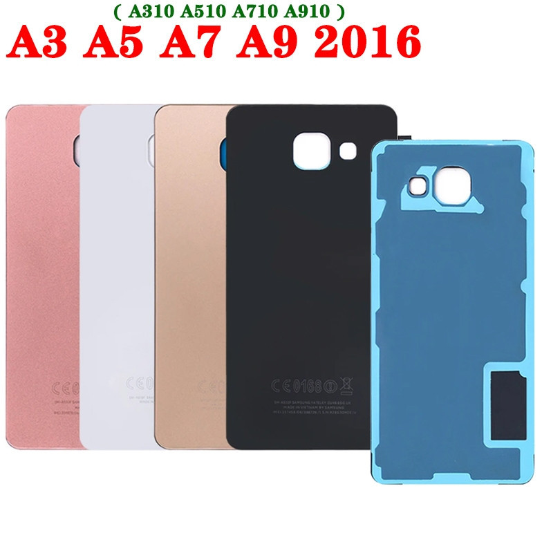 Back Battery Glass Cover For SAM Galaxy A3 A5 A7 2016 A310 A510 A710 ...