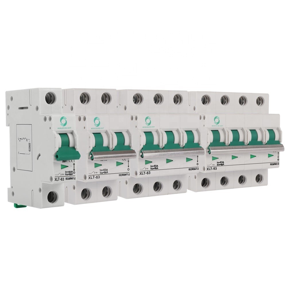 CE IEC XL7 Solar Pv DC 250V 500V 600V 800V 1000V 1P 2P 3P 4P 6KA 10A 16A 20A 25A 32A 40A 50A 63A ...