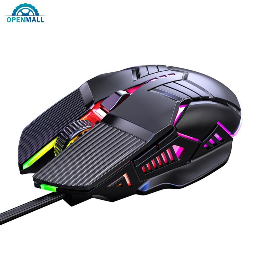 OPENMALL Ergonomic Wired Gaming Mouse USB Computer Mouse Gaming RGB ...