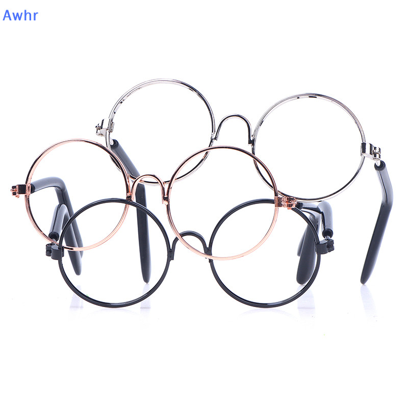 Awhrme Diy Doll Dressing Accessories High Quality 20cm Exo Dolls Glasses 3 Color Round Frame