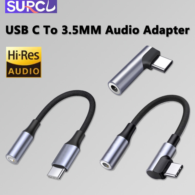 SuprCL USB Type C to 3.5mm Jack AUX Adapter Cable Dongle Type c Adapter ...