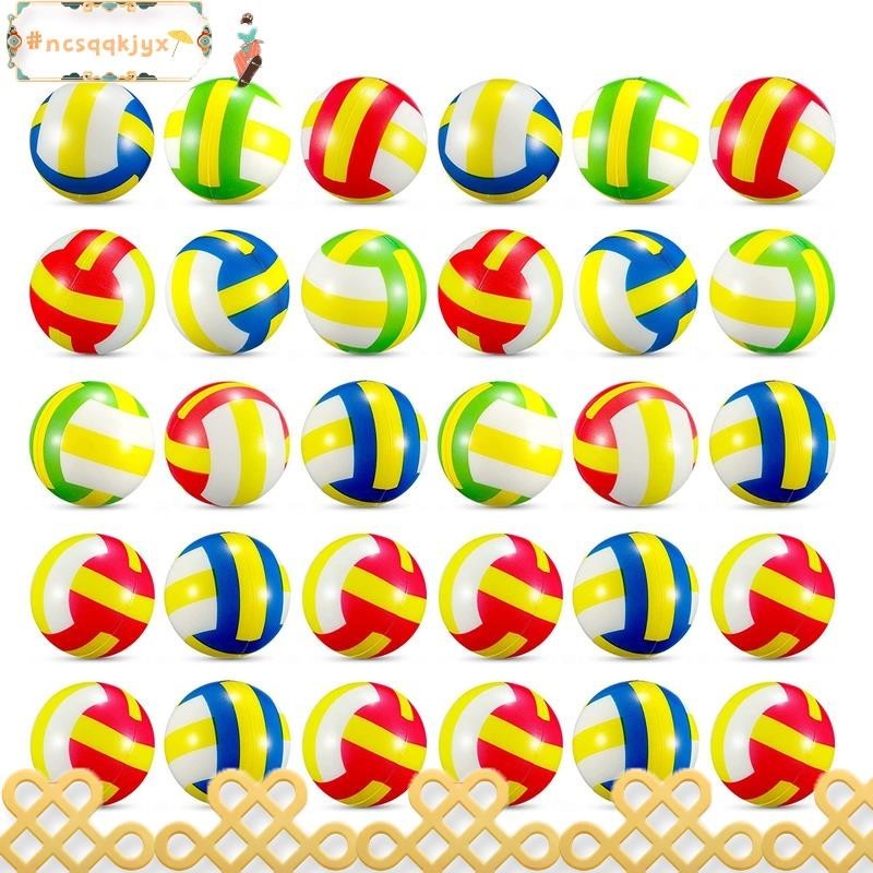 30Pcs Mini Volleyball Stress Balls 2.36 Inch Sports Balls Mini ...