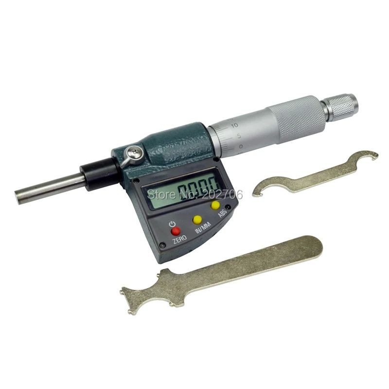 Digital Micrometer 0-25mm 0.001mm Metric/Inch Electronic Outside ...