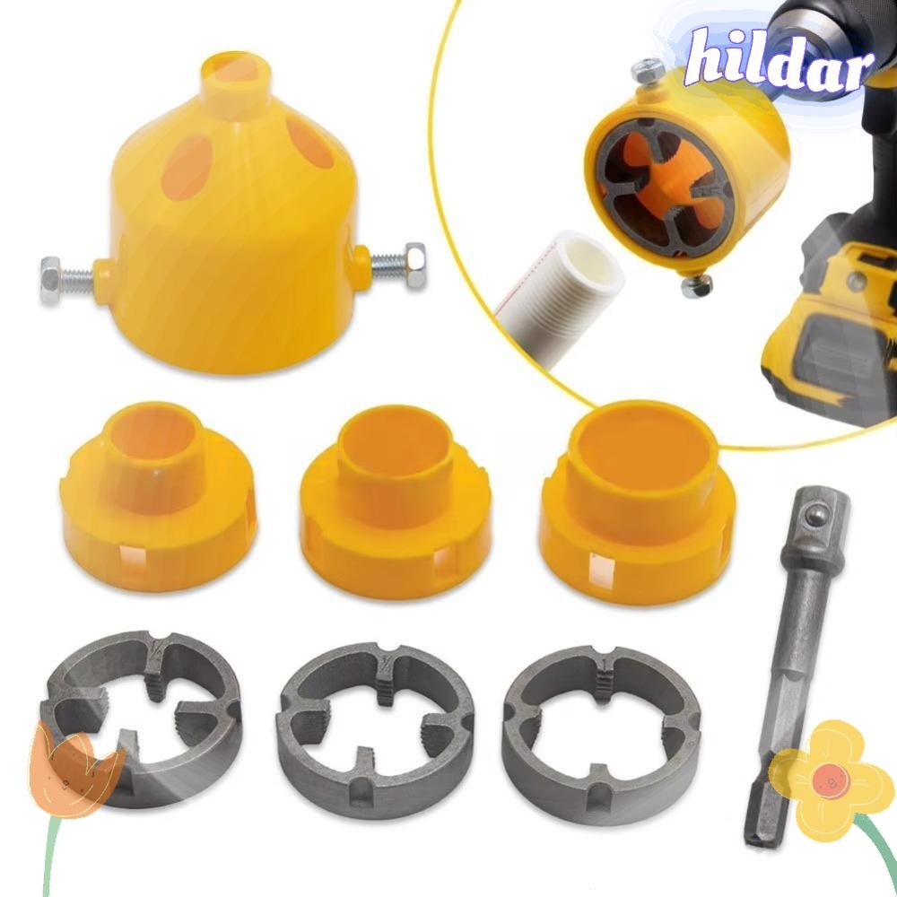 HILDAR 7pcs PVC Thread Maker Tool, Round 1/2" 3/4" And 1" Water Pipe ...