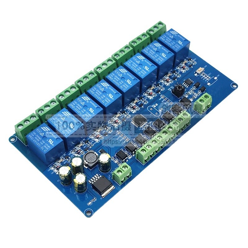 7 30v Modbus Rtu 8 Way Relay Module Switch Output Rs485ttl Communication Uart Communication 5914