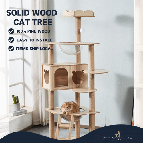 PS Modern Multi-Platform Cat Tree Large Cats Climbing Scratch Post ...