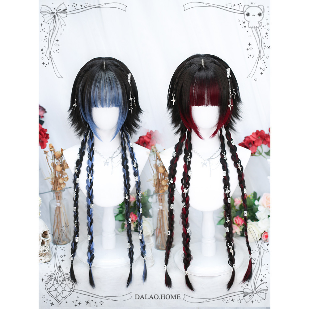 Dalao Wig lolita Full wig cosplay Headgear Female Short Hair {Burn Ran ...