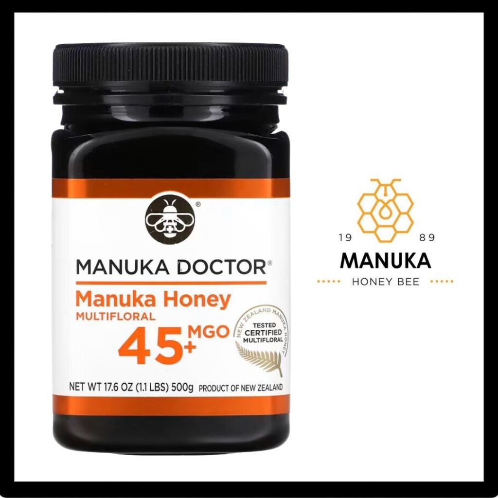 Manuka Doctor, Manuka Honey Multifloral, MGO 45+, 1.1 lbs (500 g ...