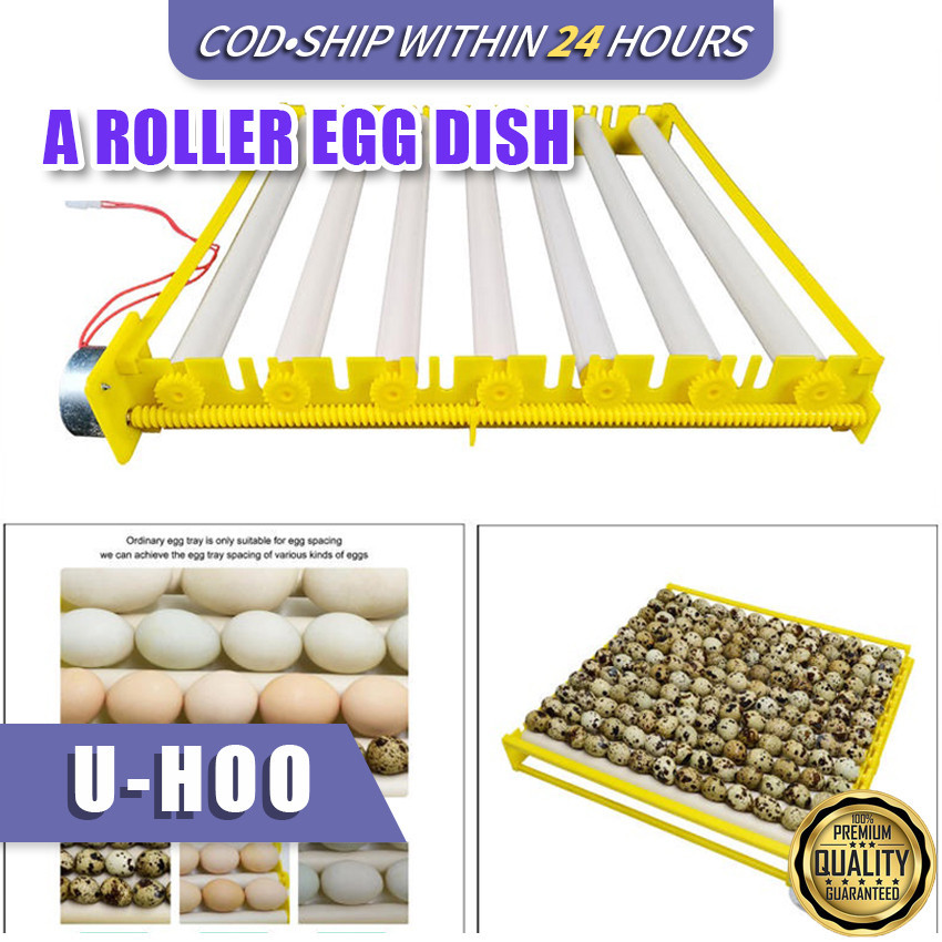 42/56 Eggs Turner Tray Automatic 360 Degree Rotating Egg Turner Chicken ...