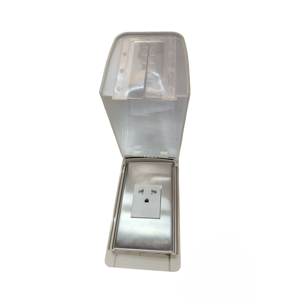 OMNI Weatherproof Universal Outlet with Ground 15A 220V / Stainless ...