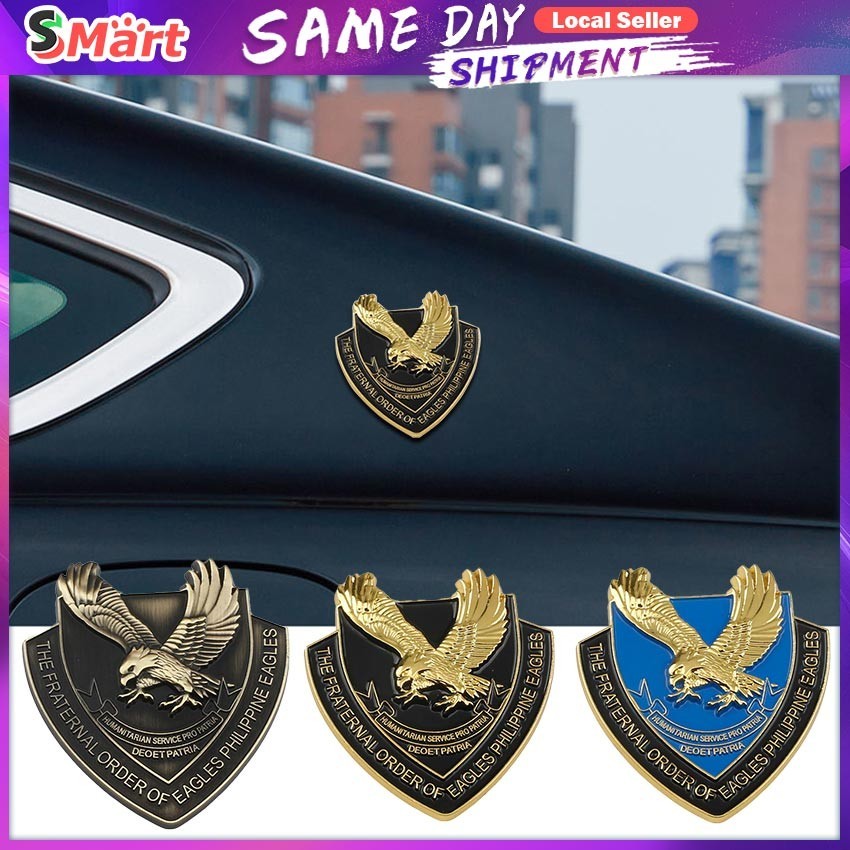 TFOE Eagles Emblem 3D Metal Waterproof Philippine Eagles Sticker Totem ...