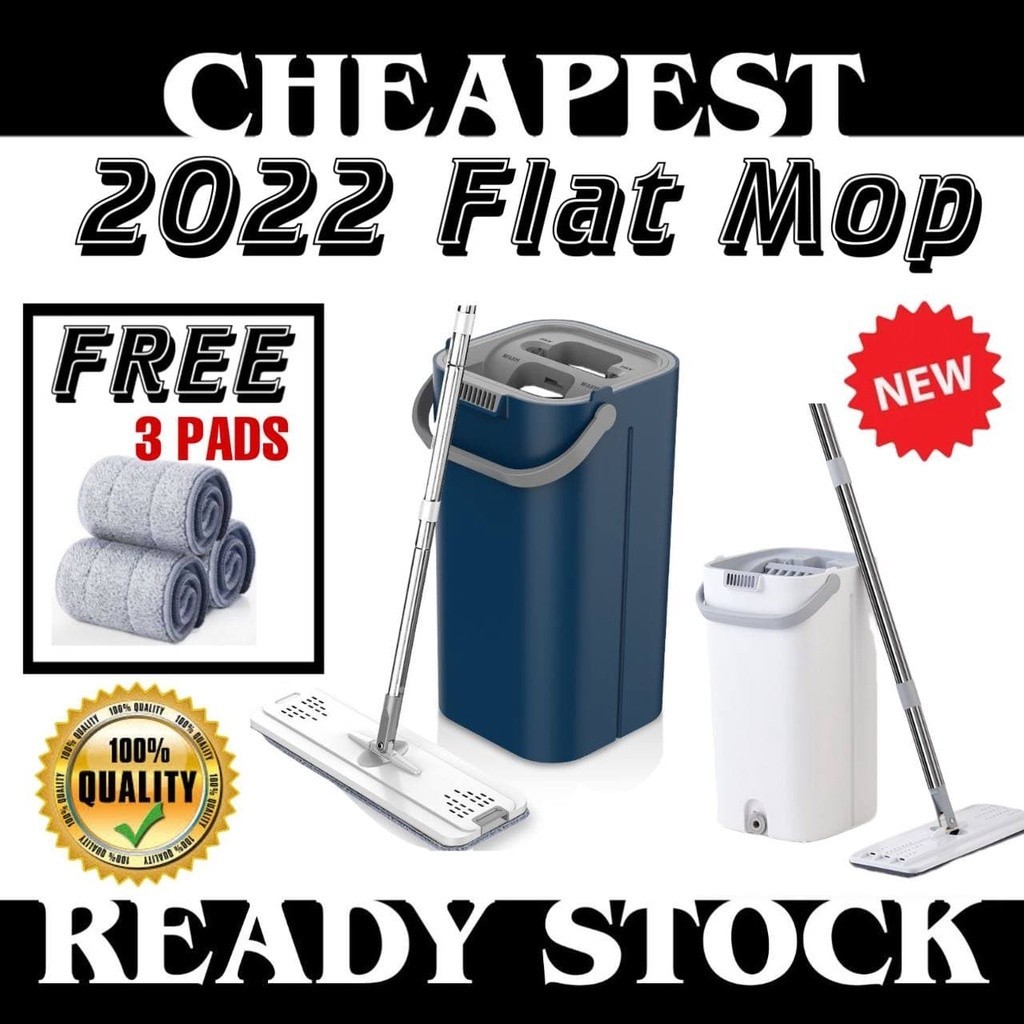 [3-IN-1] 2022 New Luxury Slim Scratch Mop Self-Wash And Squeeze Dry ...