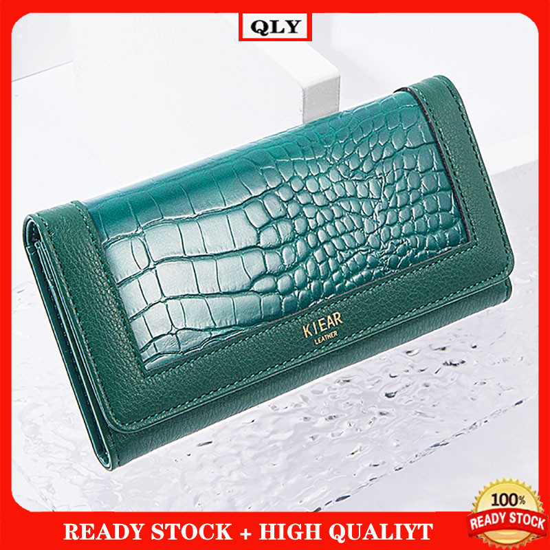 Women Wallet Long Women's Wallet with European and American Crocodile ...