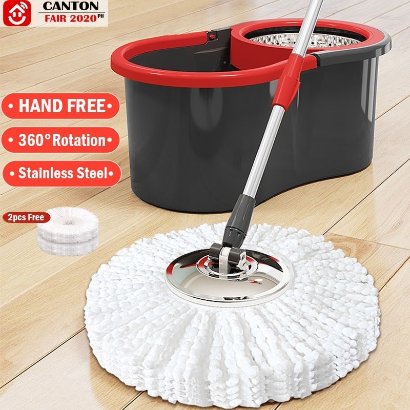 Heave Duty 360 Degree Spin Mop with Stainless Steel Basket Tornado ...