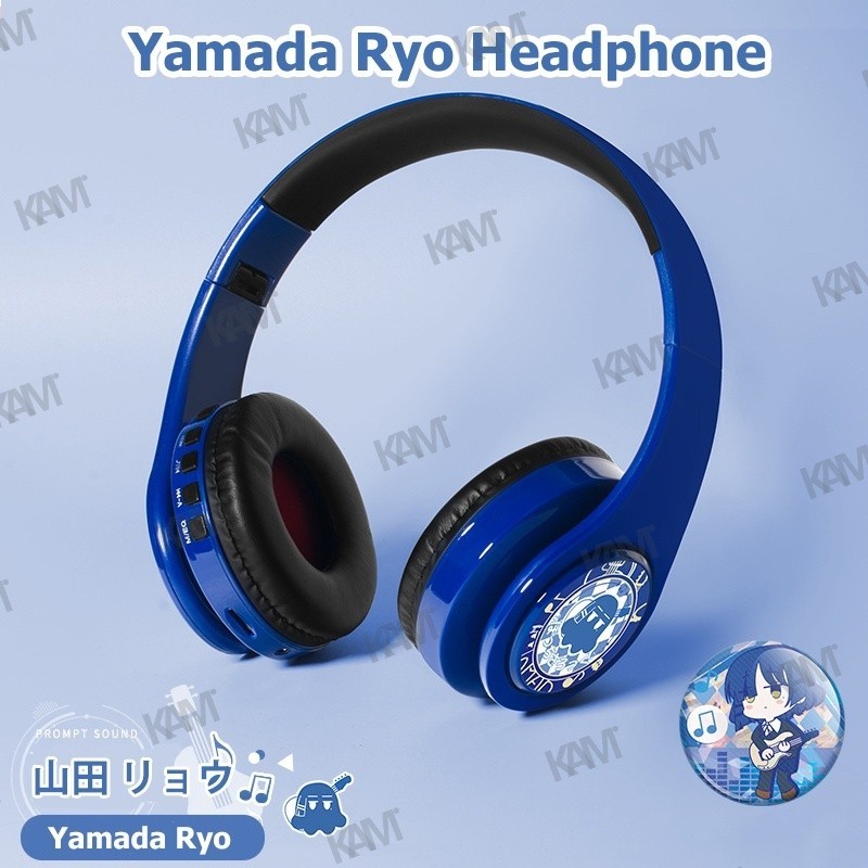 Kam 【Bocchi The Rock!】Yamada Ryo Wireless Bluetooth Headphones Stereo ...