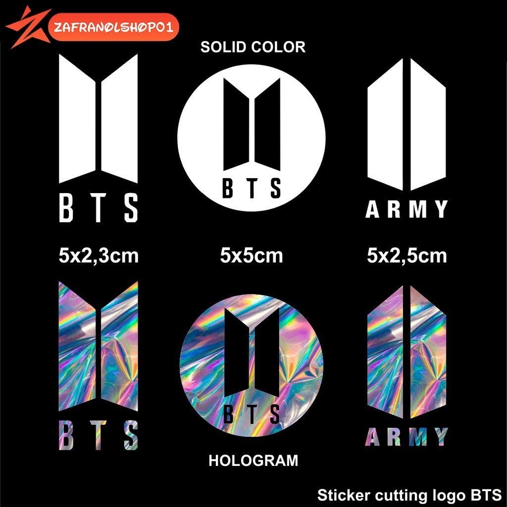 Sticker CUTTING Logo BTS ARMY Car Body STICKER BTS ARMY STICKER Car ...