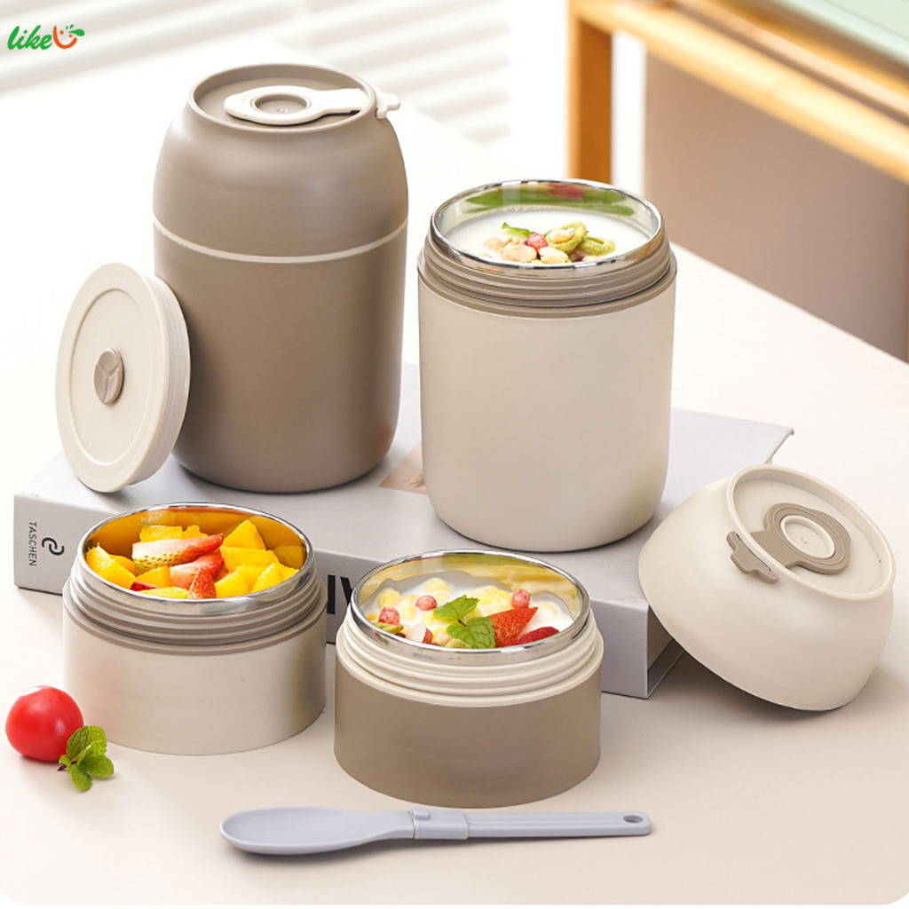 JMPH Stainless Steel Vacuum Thermal Lunch Box Insulated Lunch Bag Food ...