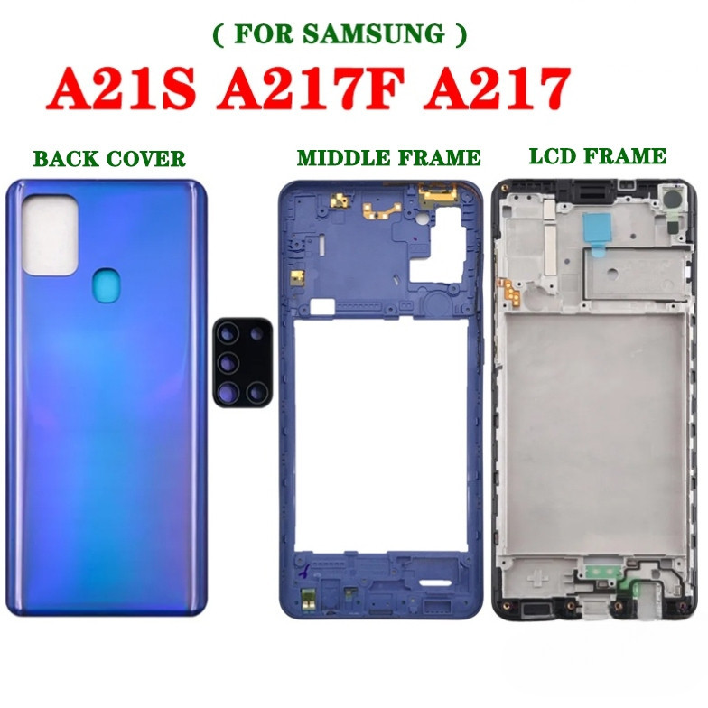 Back Housing Frame For Samsung Galaxy A21S A217 A217F LCD Middle Frame ...