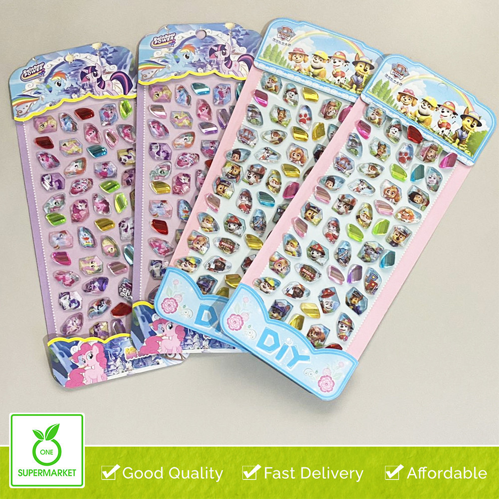 One Supermarket Acrylic Diamond Crystals DIY Cute Cartoon Stickers Per ...