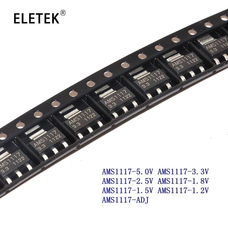 10Pcs AMS1117 Series AMS1117-3.3V AMS1117-ADJ AMS1117-1.8V AMS1117-1.2V AMS1117-5.0V AMS1117-2 ...
