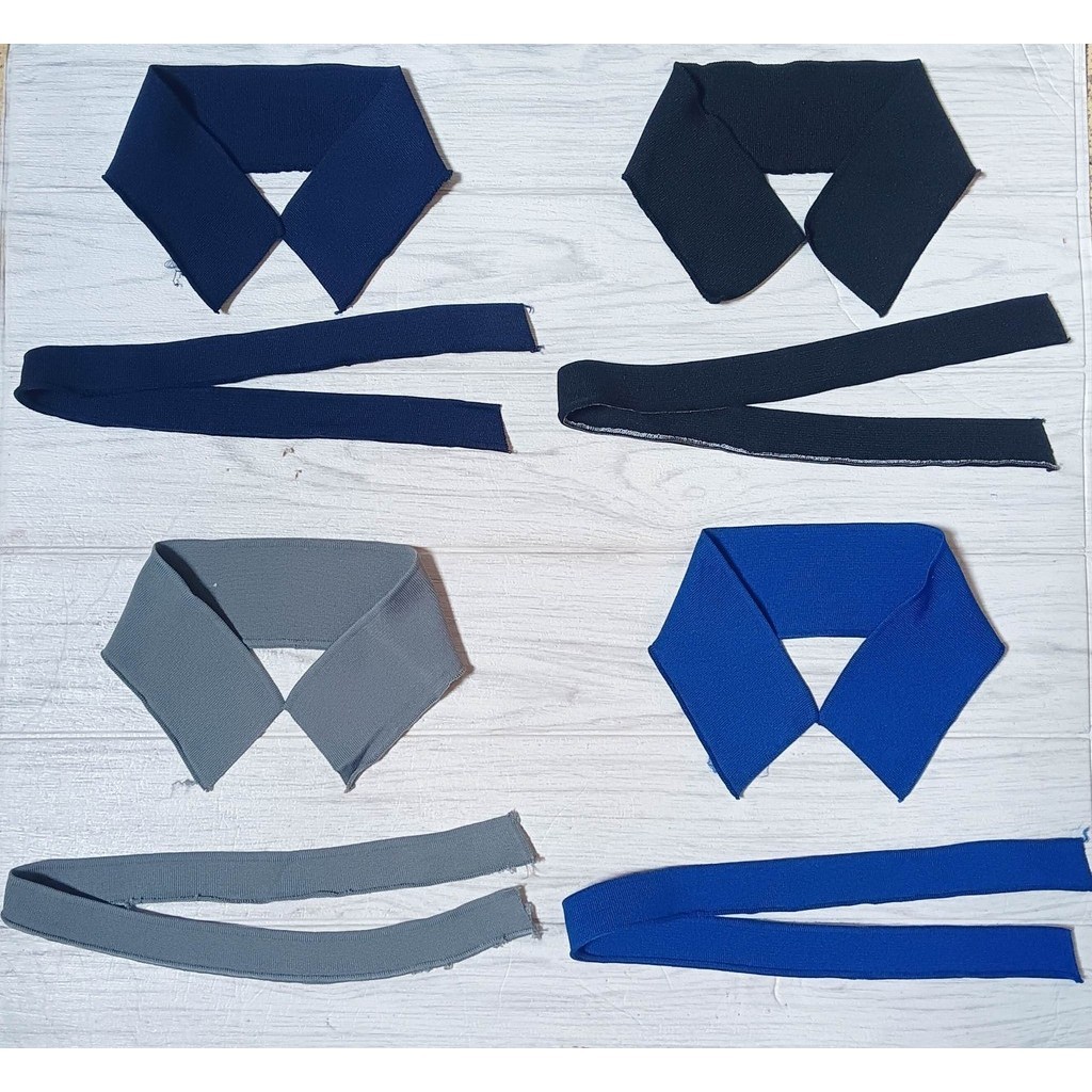 PLAIN COLLAR AND CUFFS RIBBING SET - RIB KNIT COTTON FABRIC | Shopee ...