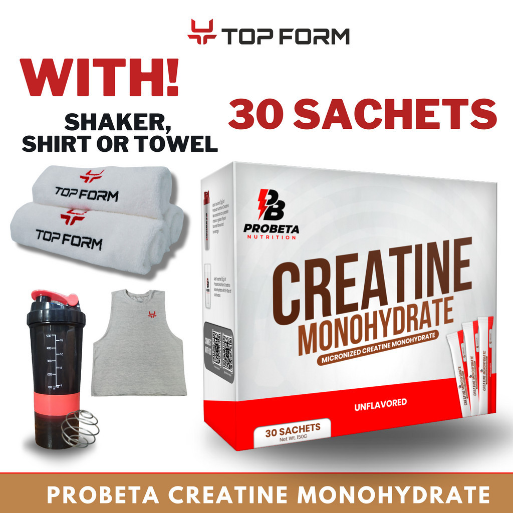 Probeta Creatine Monohydrate 30 Sachets WITH Shaker, Shirt or Topform ...