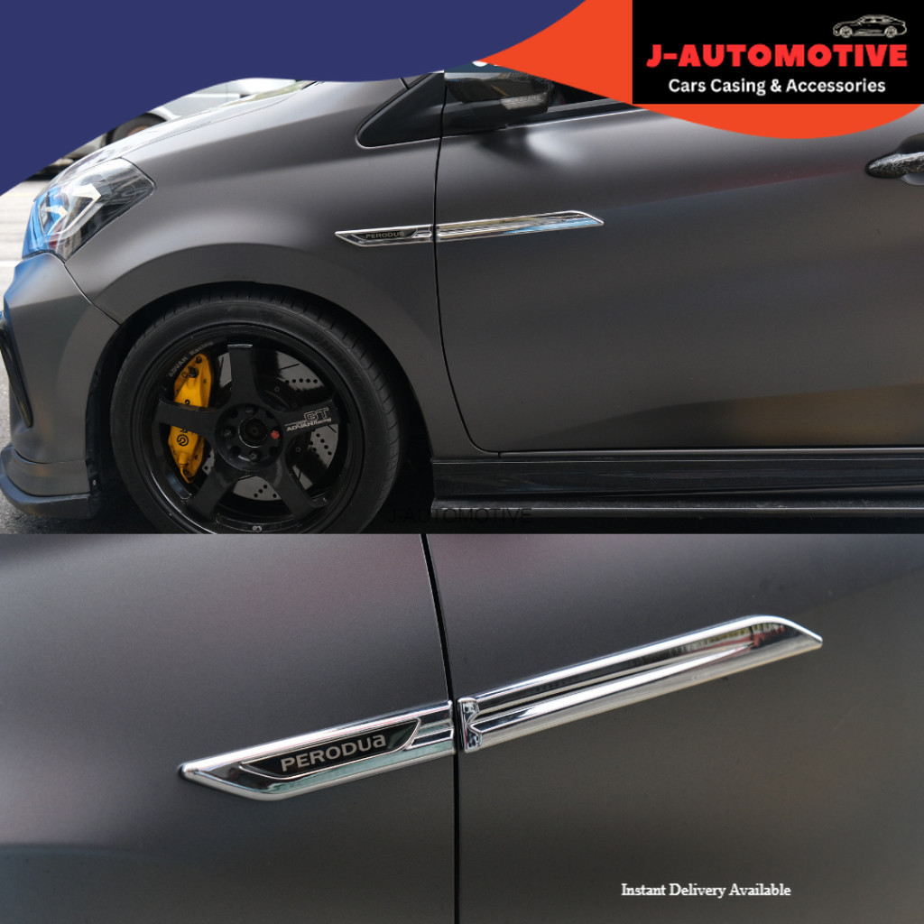Perodua Myvi Bezza Axia Aruz Ativa Alza side fender Flank Decoration ...