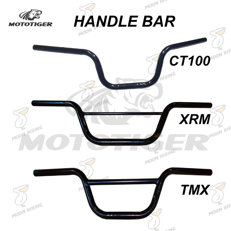 Motorcycle Handle Bar For Xrm/ Tmx/ Ct100 [Moon Rising] | Shopee ...
