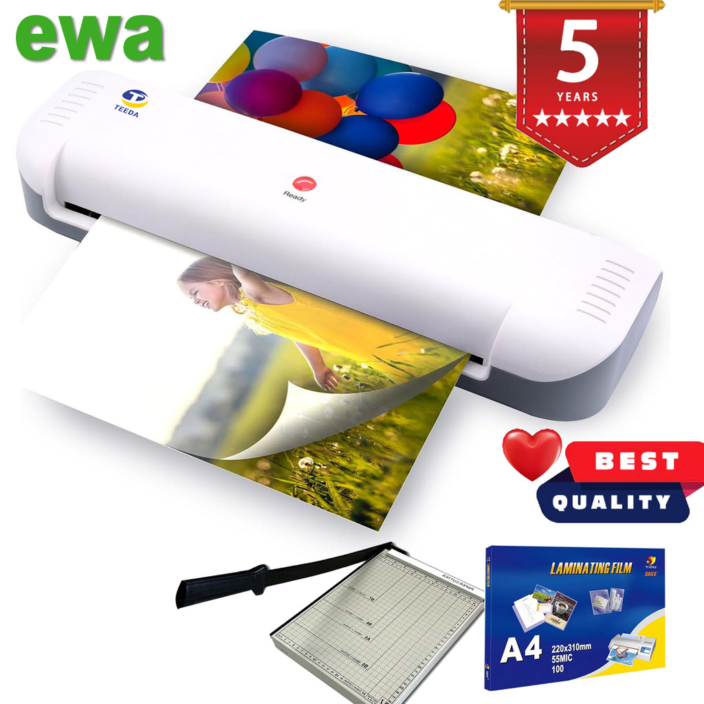 Office TGS-1 Laminator A4 Hot and Cold Laminating Machine Two Rollers ...