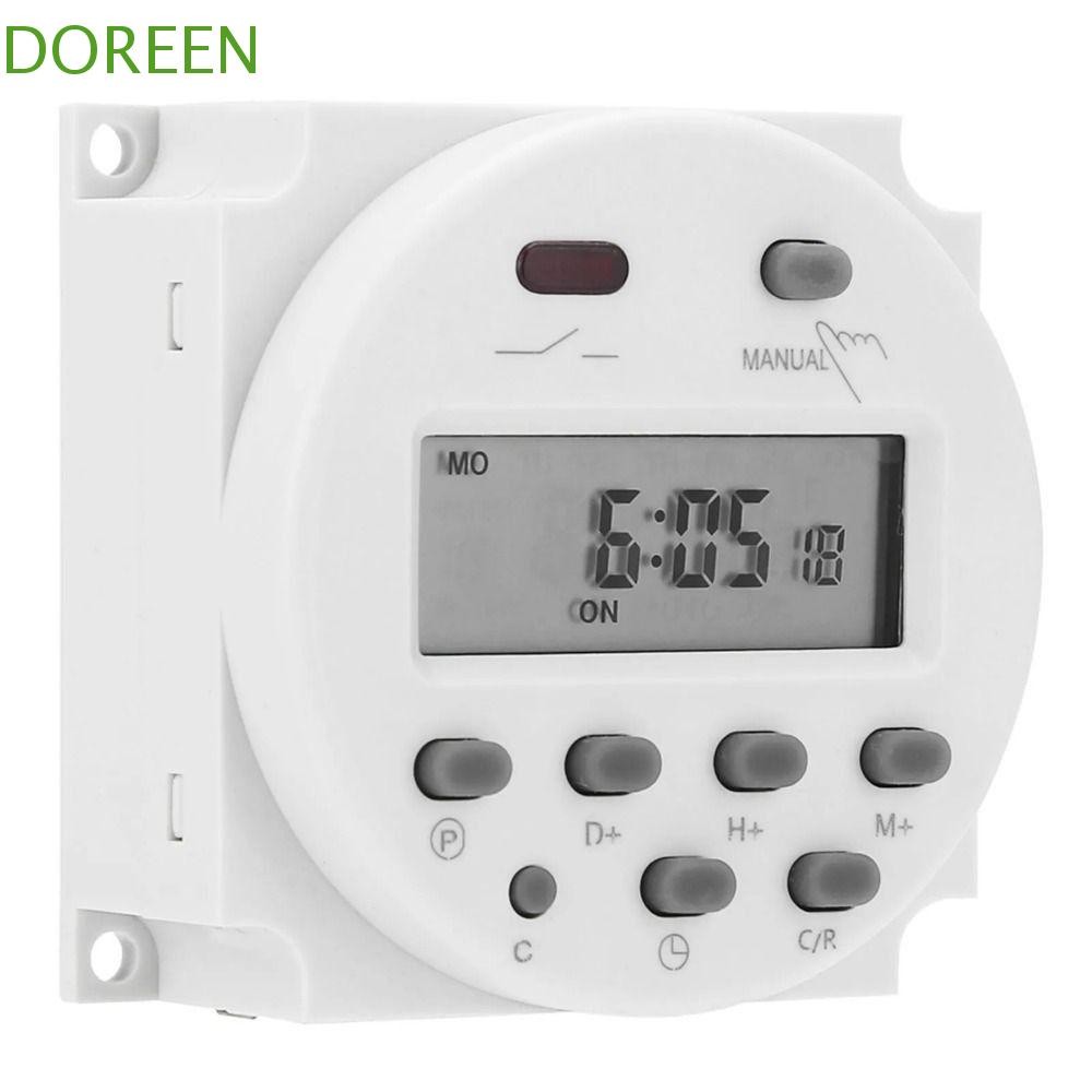 DOREEN CN101A Timer Switch, 12V24V220V Precise Timekeeping LCD Digital Programmable Timer ...