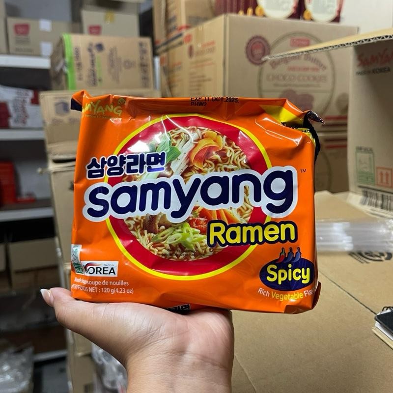 Samyang Ramen Spicy made in Korea 120g | Shopee Philippines