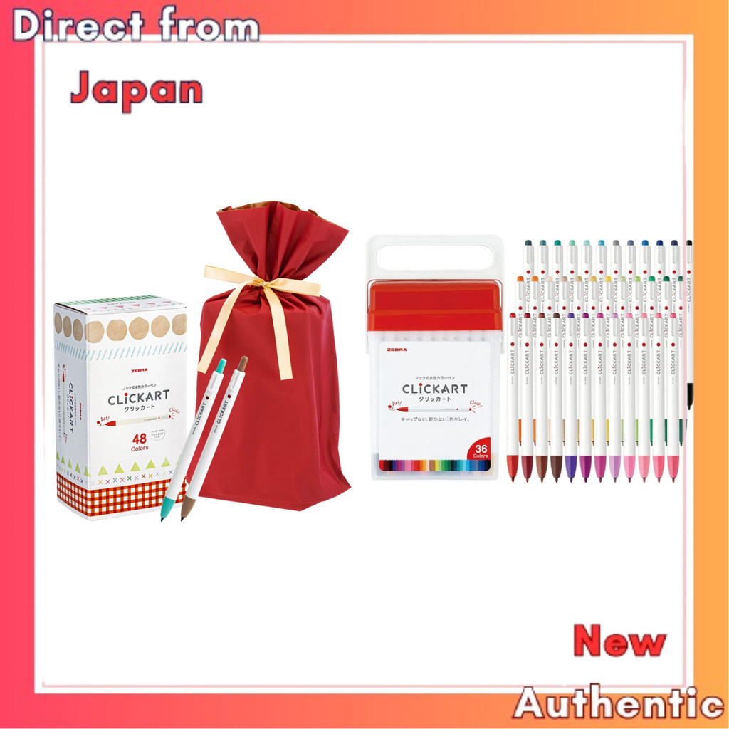 ZEBRA Water Based Marker Clickart 36 Colors in Case WYSS22-36C-N ,gift ...