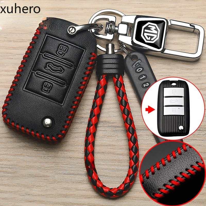MG EP/MG ZS/MG5 MT Car Key Cover MG ZS Key Cover Milk Leather Keychain ...
