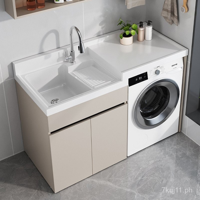 Honeycomb Aluminum Balcony Washing Machine Cabinet Combo High and Low ...