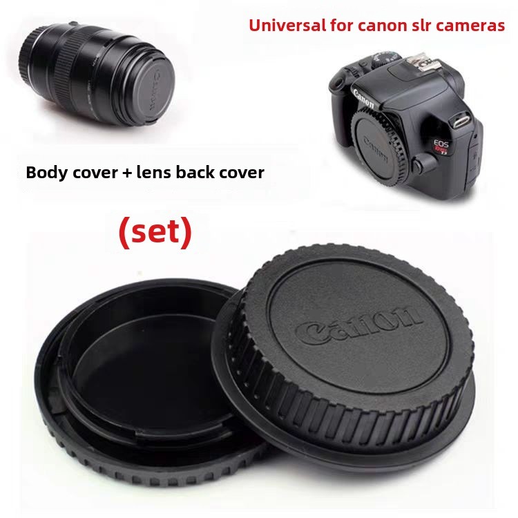 Canon SLR Camera 60d 5DII 7d 600d 5D3 700d 750d Body Cap Lens Back Cap ...