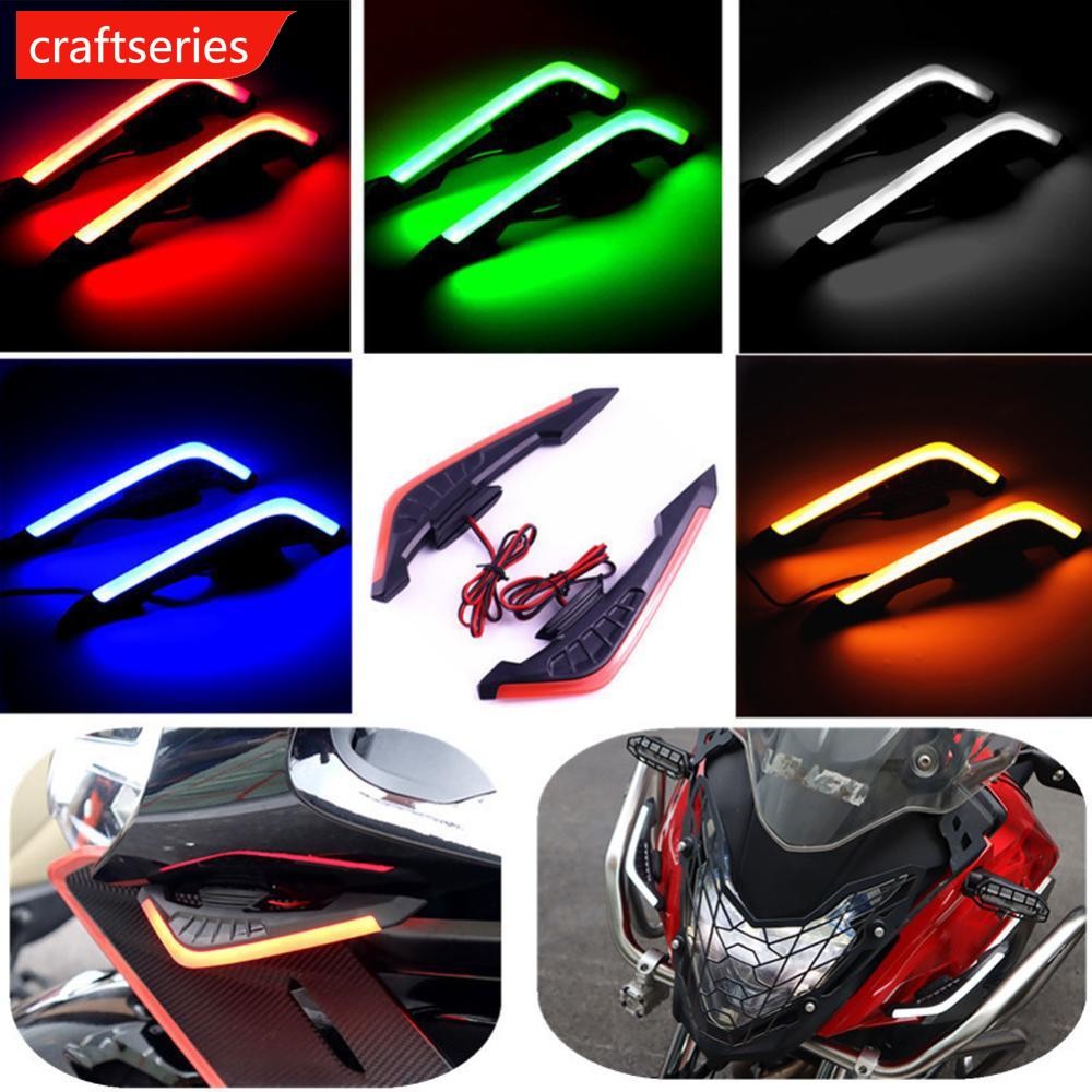 CRAFTSERIES 2Pcs Motorcycle Front Side Spoiler Winglets Aerodynamic ...
